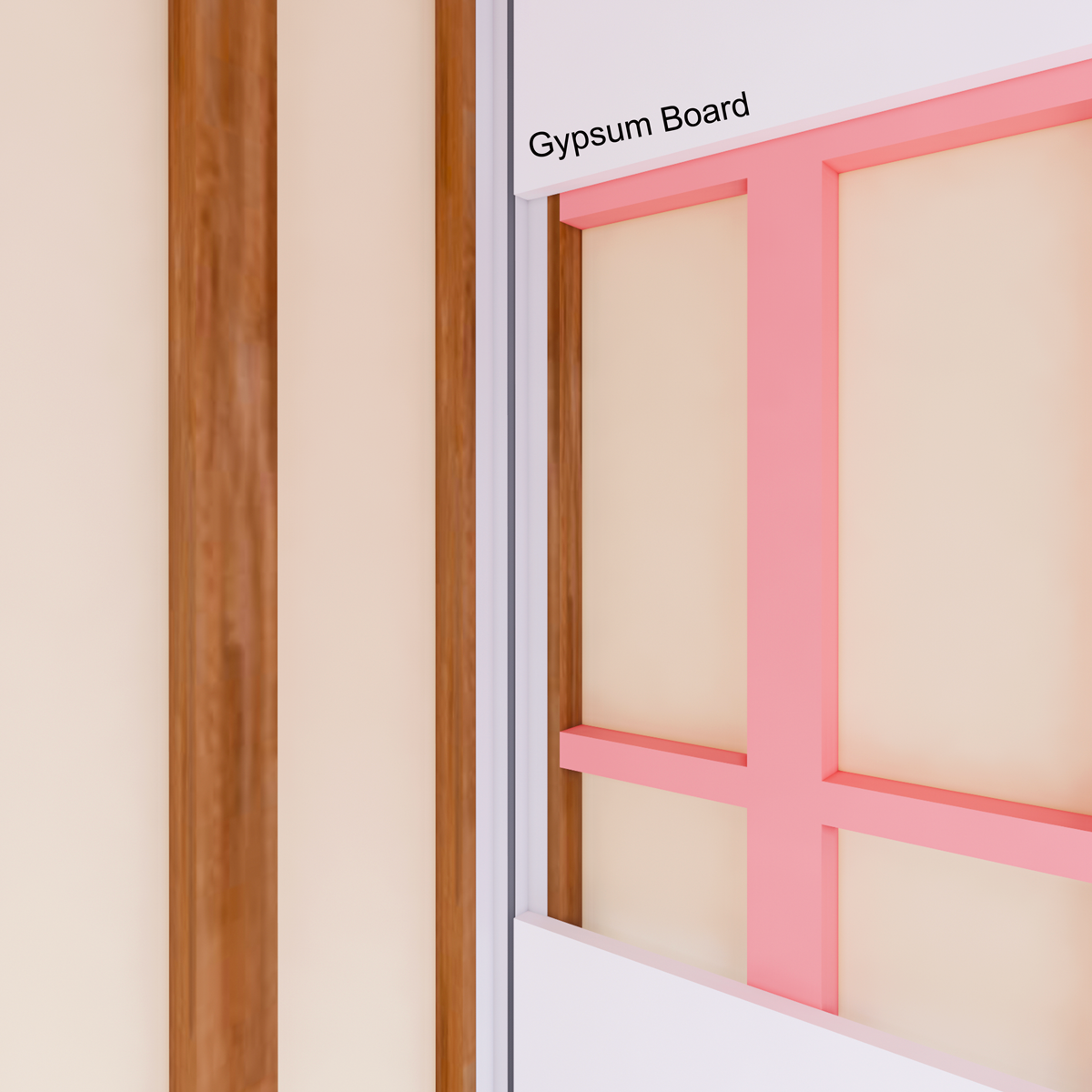 2M Internal Corner Trimless Aluminium Profile