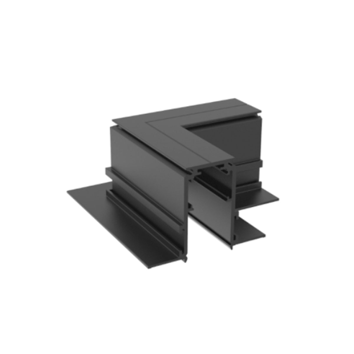 L-shaped Splicing for Trimless Recessed Track